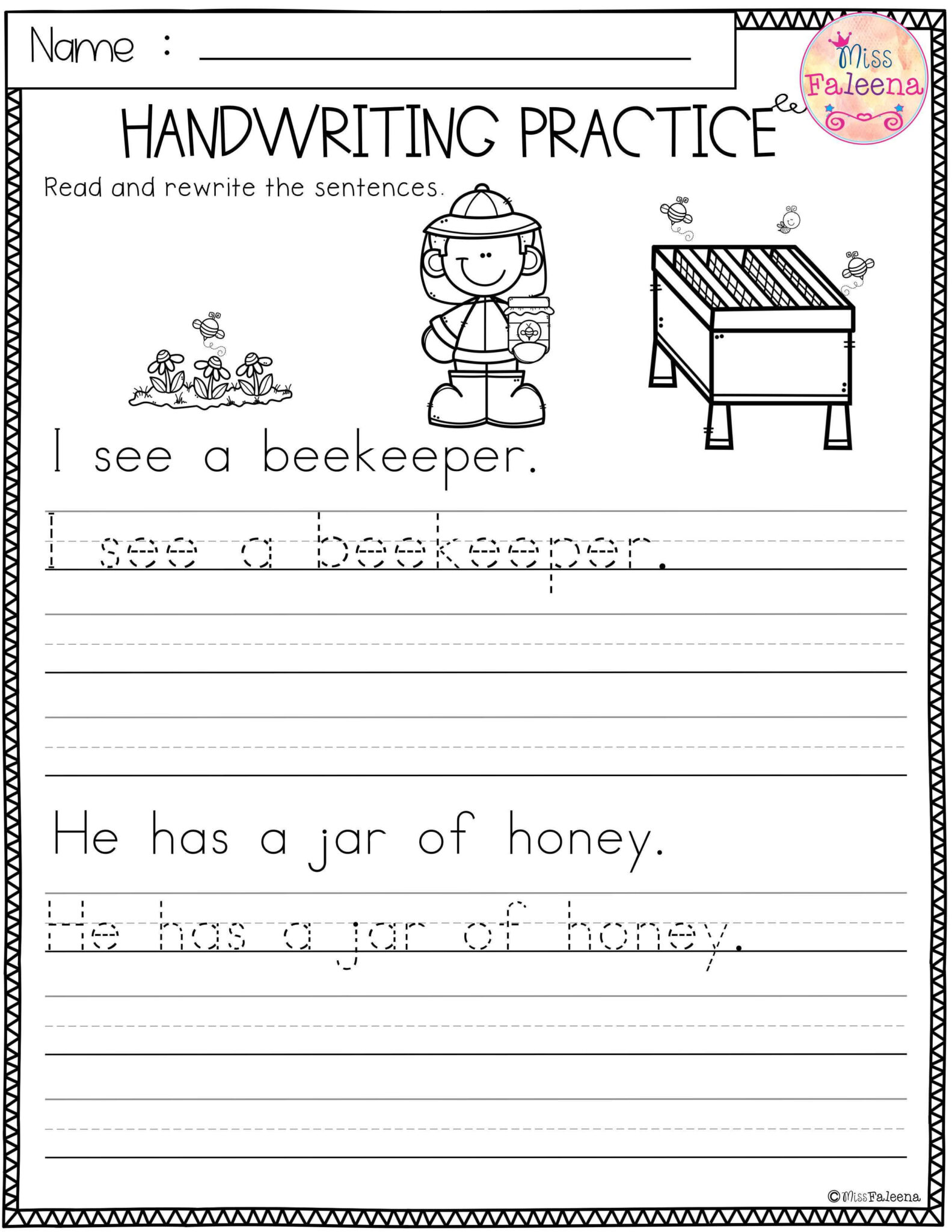 Handwriting Worksheets 2nd Grade | Handwriting Worksheets