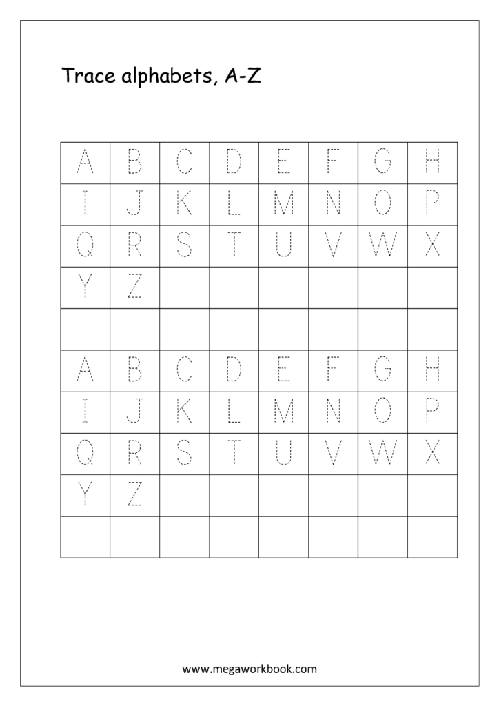 Alphabet Handwriting Worksheets A To Z Printable | Handwriting Worksheets