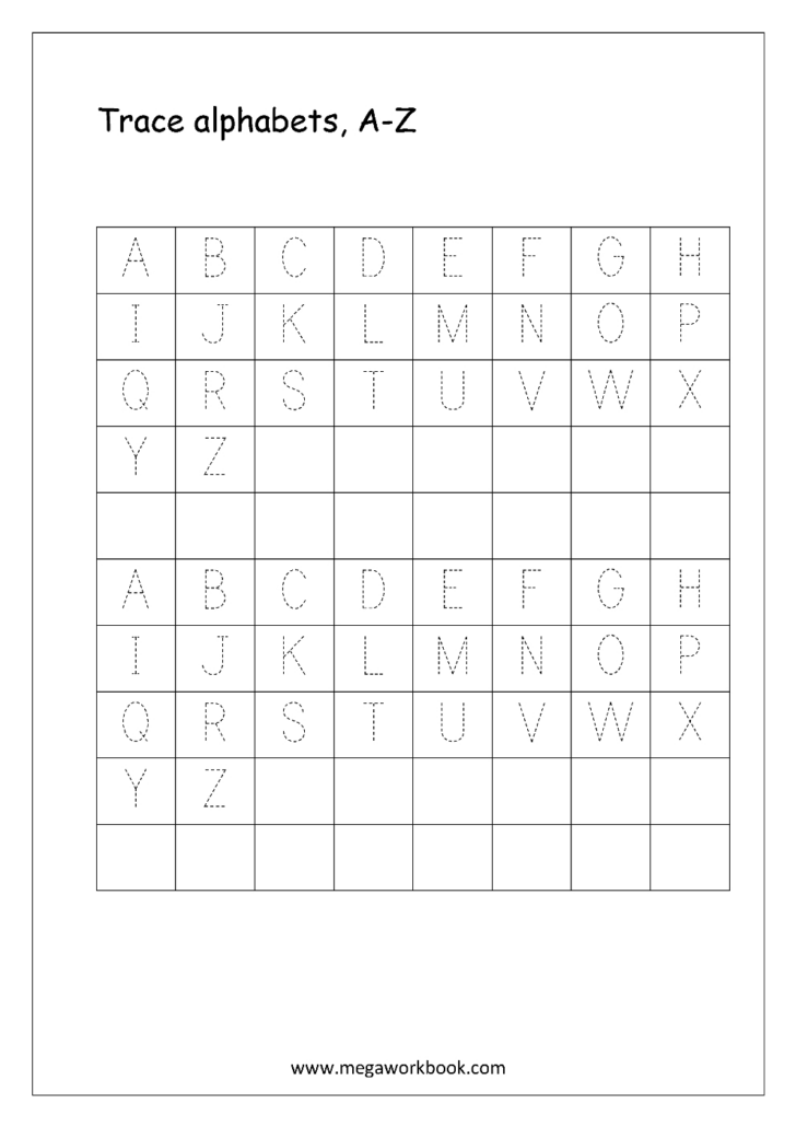 Alphabet Handwriting Worksheets A To Z Printable | Handwriting Worksheets