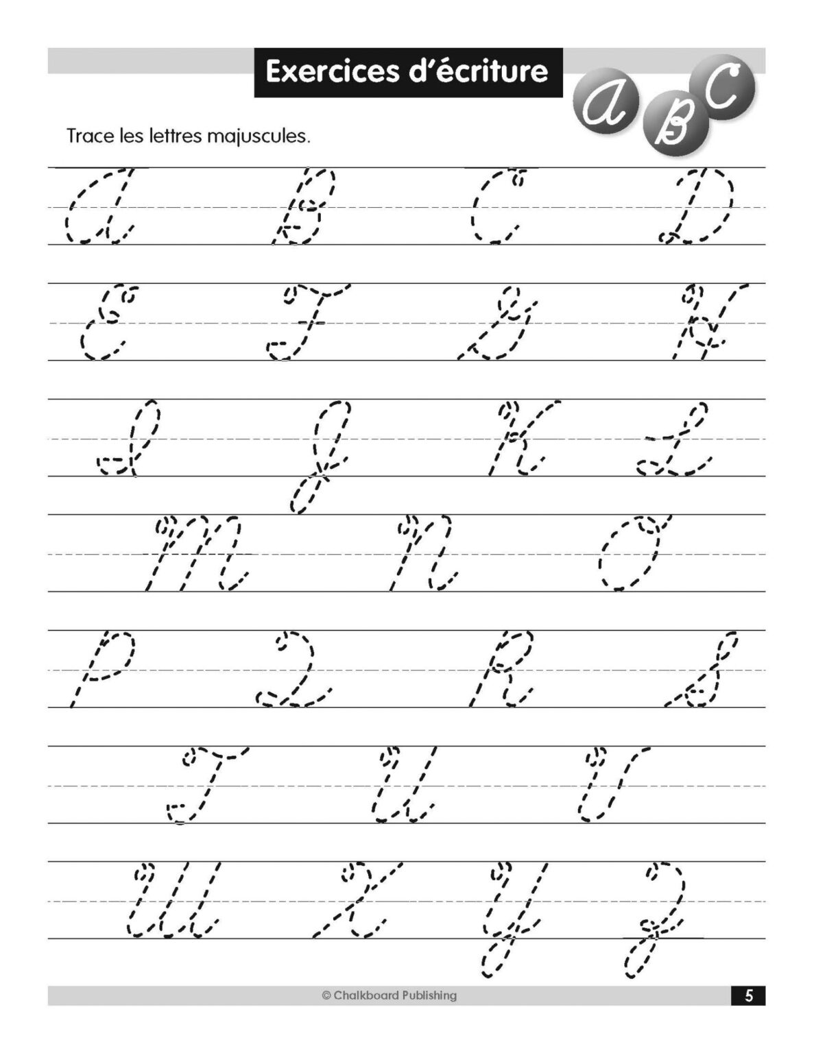 French Cursive Handwriting Worksheets | Handwriting Worksheets