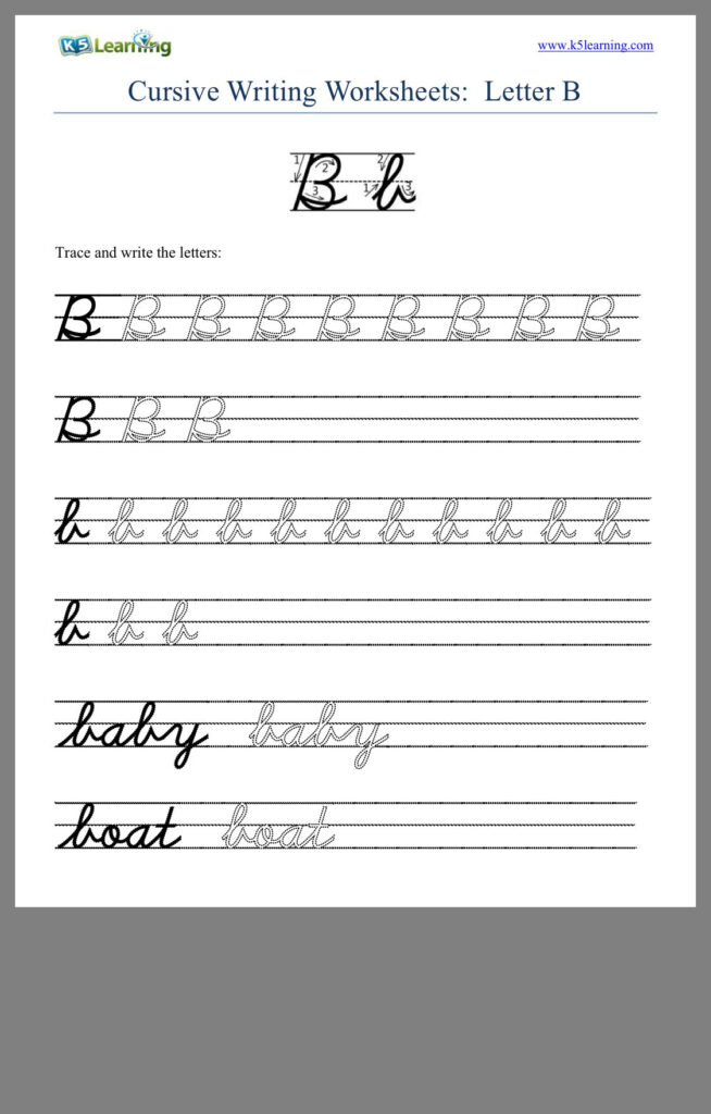 K5 Learning Applying Meanings Handwriting Worksheets