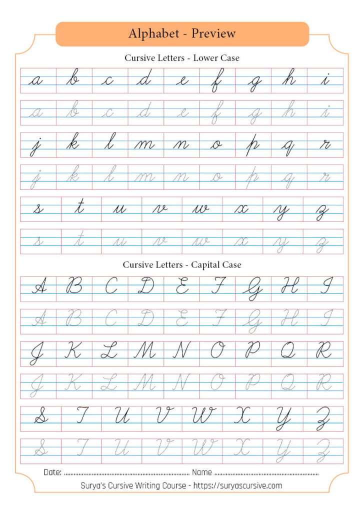Cursive Handwriting Worksheets Pdf Handwriting Worksheets