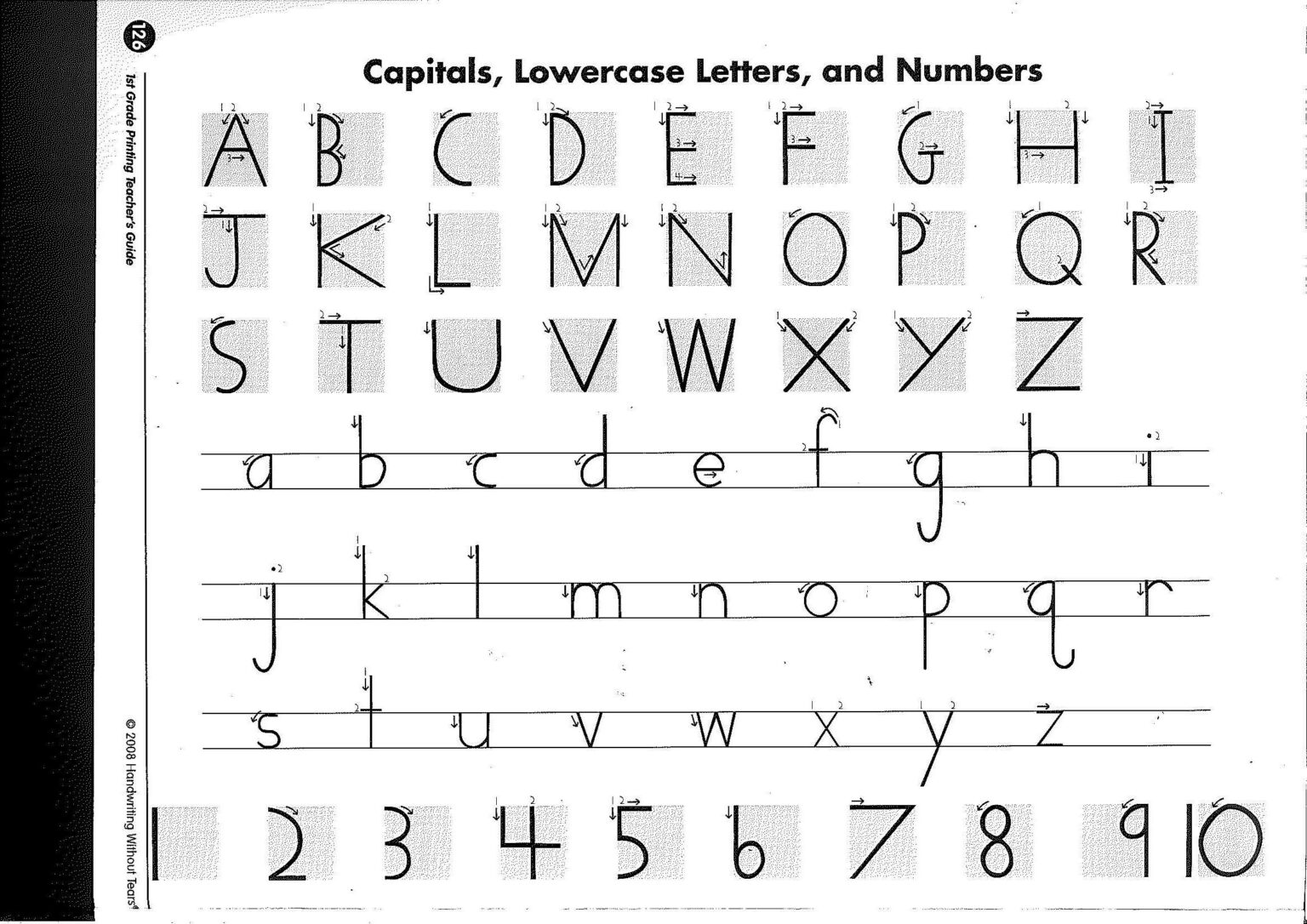 Handwriting Without Tears Tracing Worksheets | Handwriting Worksheets