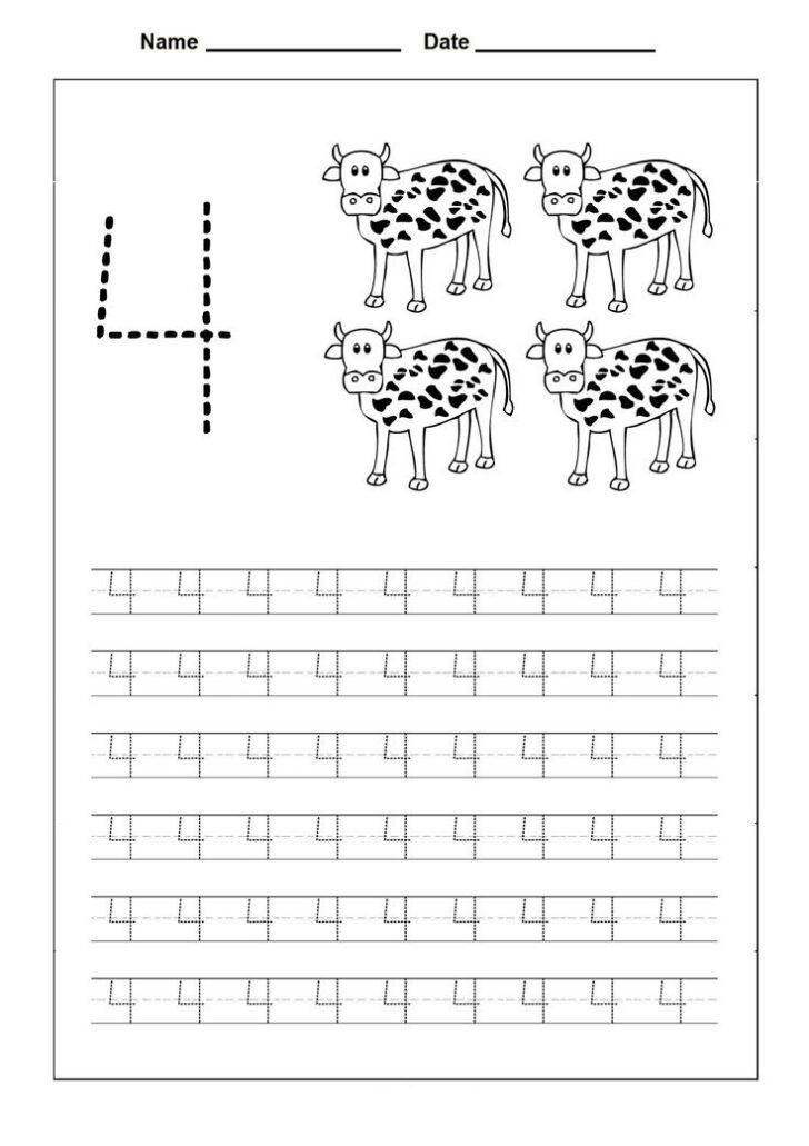 Number Trace Worksheets 101 Printable | Handwriting Worksheets