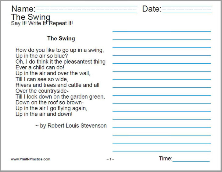 Writing Worksheets 6th Grade | Handwriting Worksheets
